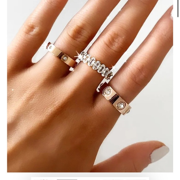 Jewelry | Elegant Gold And Silver Ring Set | Poshmark